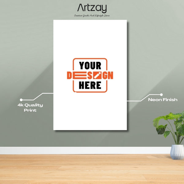 Create Your Own Neon Poster – Iconic Glow Edition | 4K Print – Artzay Pk